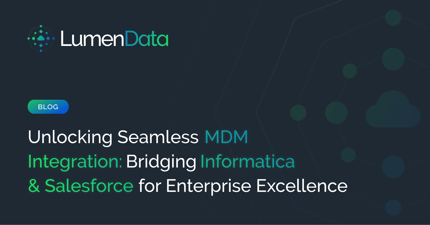 MDM Integration | Bridge Informatica & Salesforce | LumenData